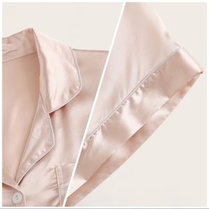 Boutique | Intimates & Sleepwear | New Pink Satin Silklike Pajama Set ...